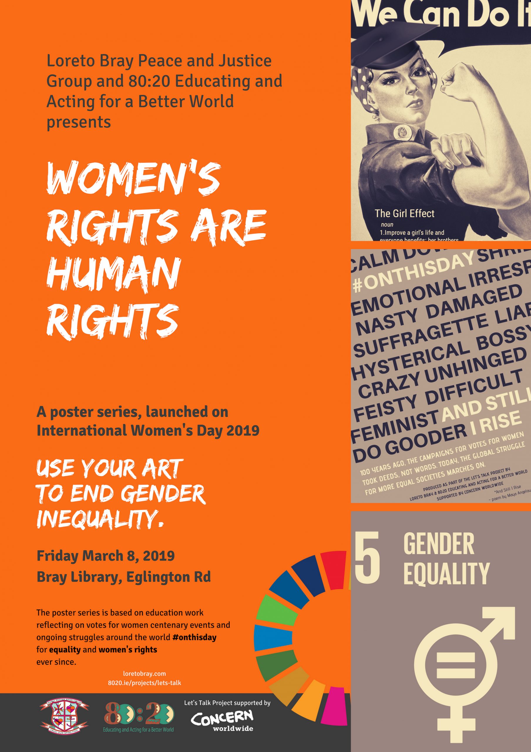 Use Your Art Gender Inequality poster series - 80:20 Educating & Acting ...